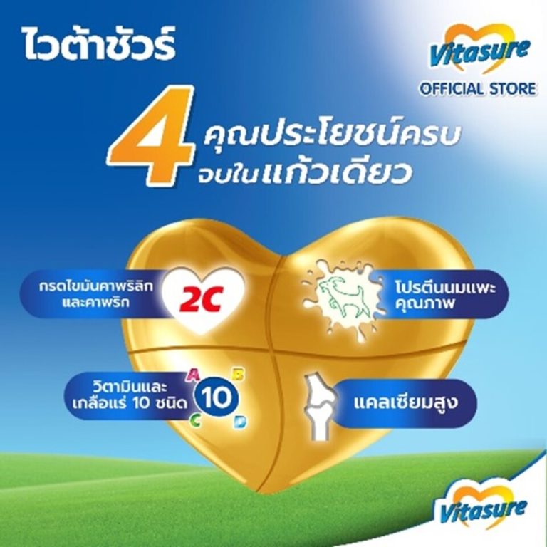 เครื่องดื่มเพื่อสุขภาพ ผู้สูงอายุ นมแพะไวต้าร์ชัวร์ แก้ท้องผูก ลดโอกาสการสะสมคอเลสเตอรอล | Vitasure